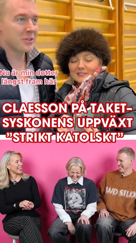 Syskonen Anna & Marcus är "Claesson på taket" – udda uppväxten!
