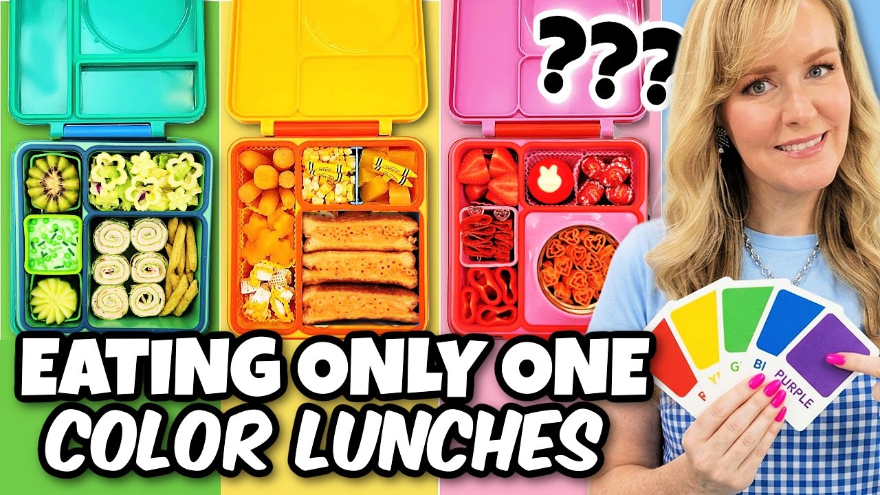 I challenged my kids to a color lunch! 🌈