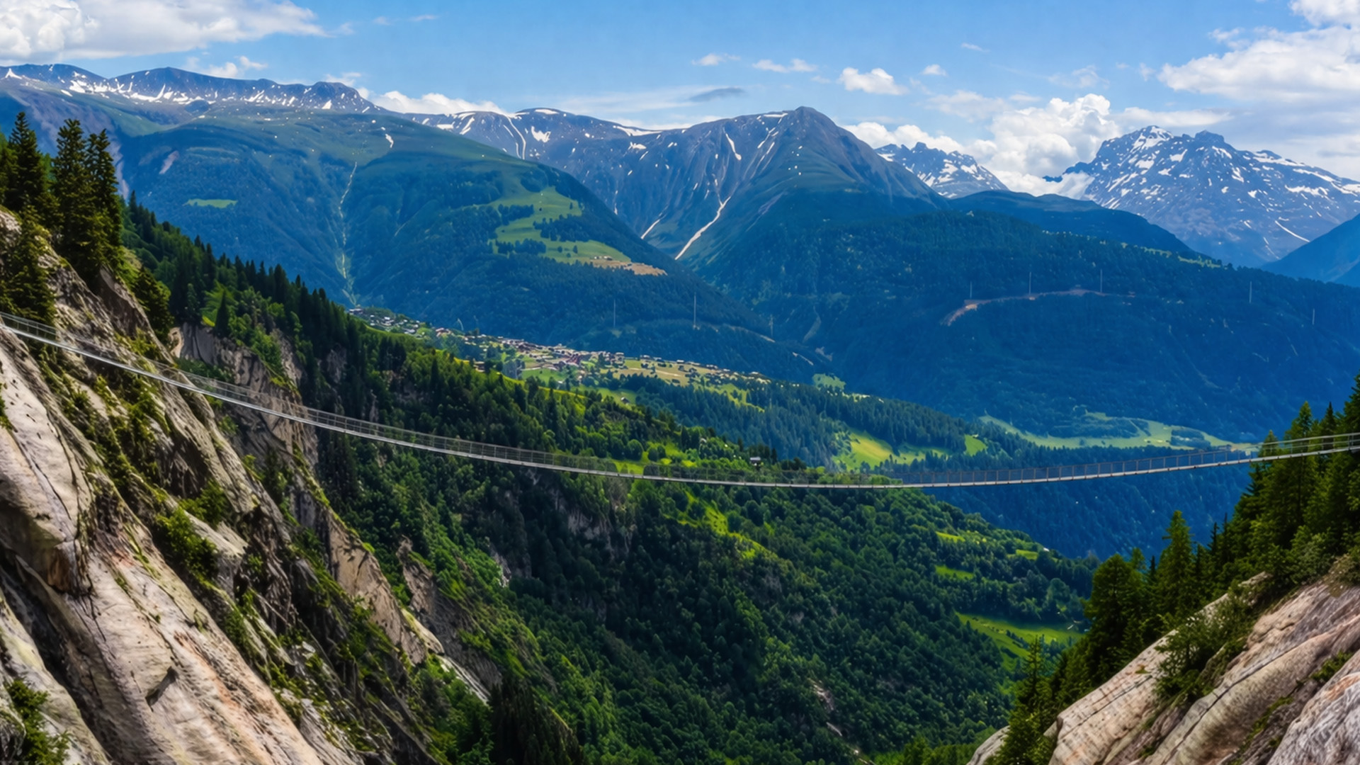 Would you walk across this high bridge?