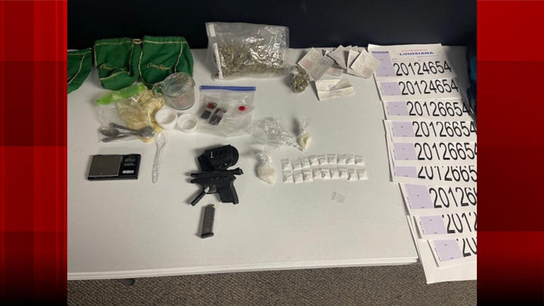 Lake Charles man arrested; drugs, stolen truck, fake temporary tags ...