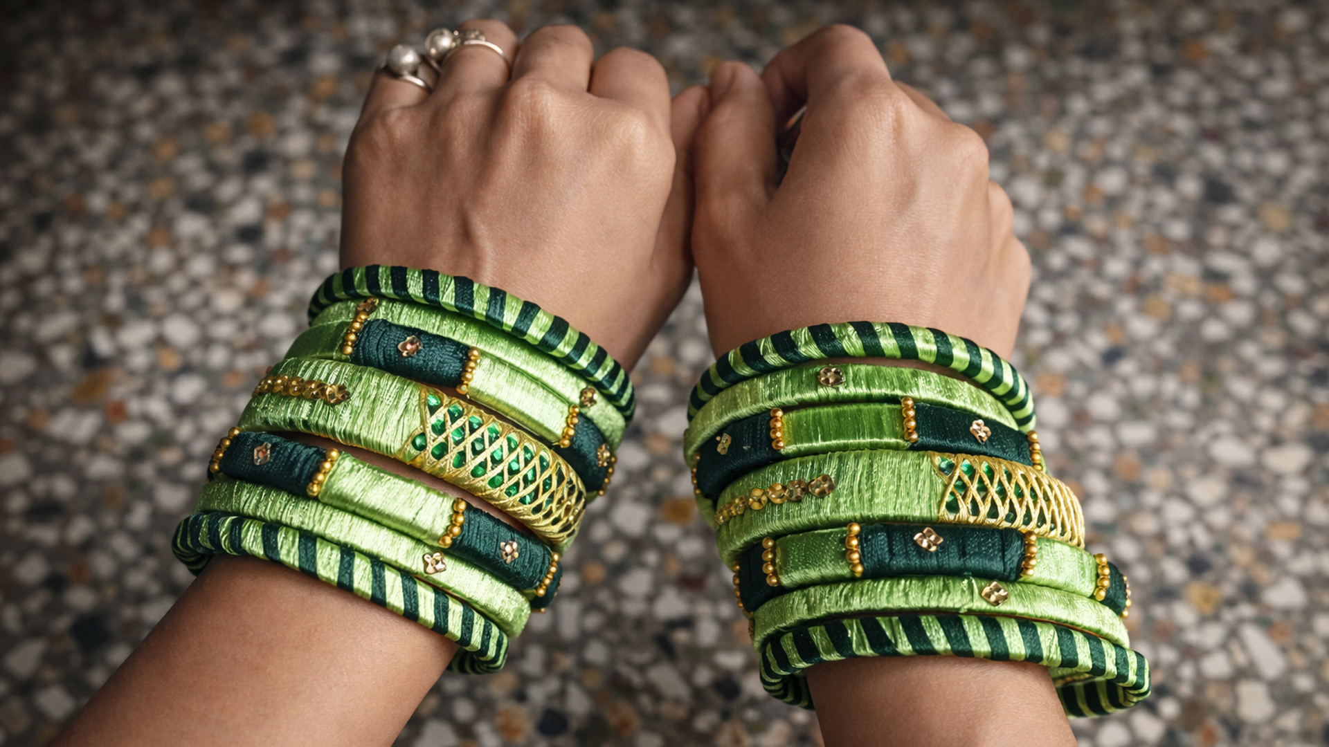 Simple materials, stunning bangle results