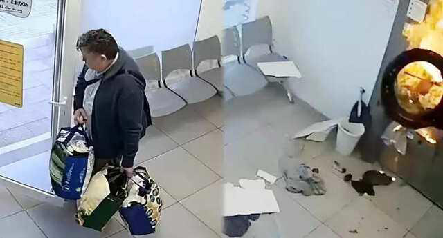 Shocking washing machine explosion caught on camera