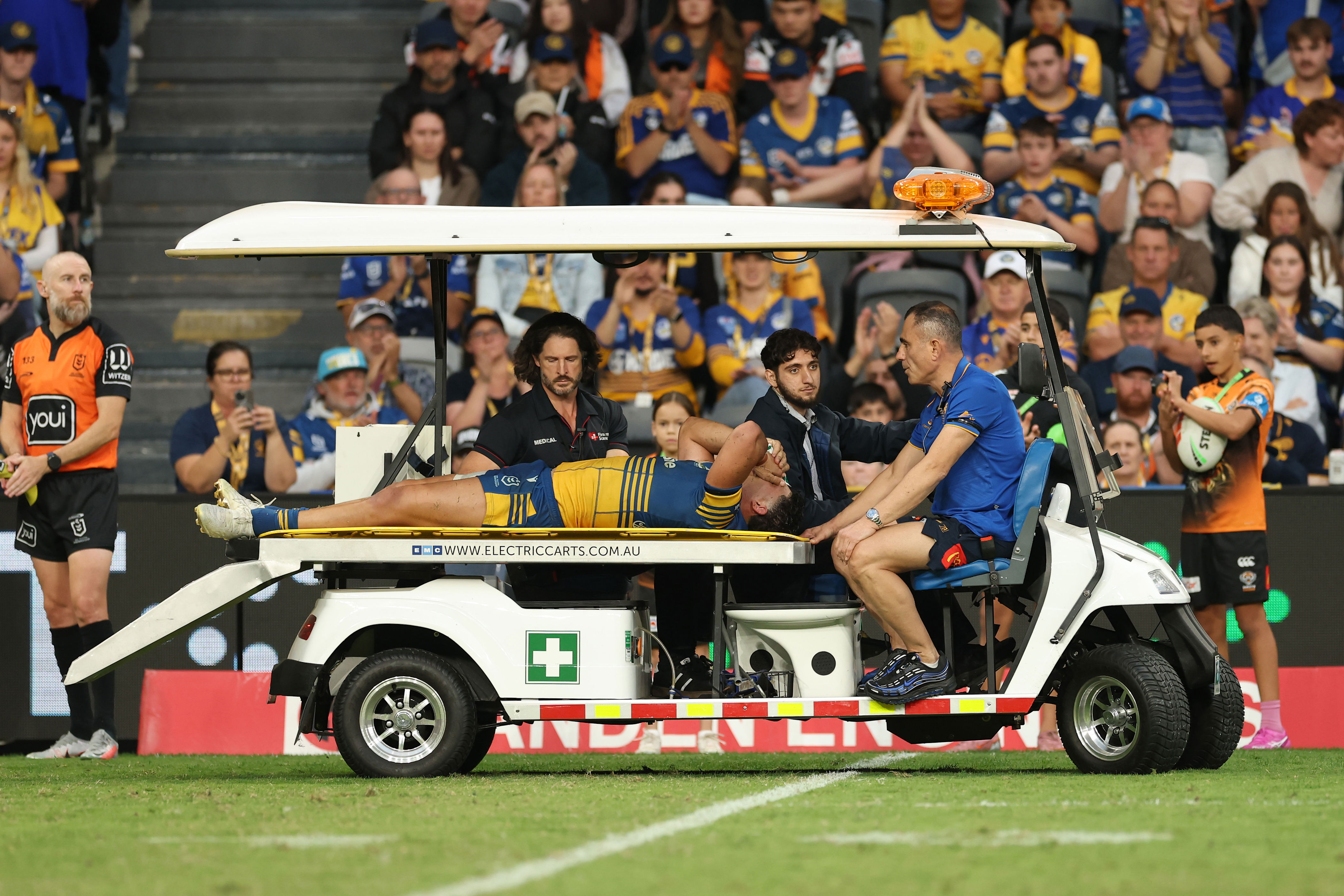 Eels gun's classy reaction after season-ending tackle