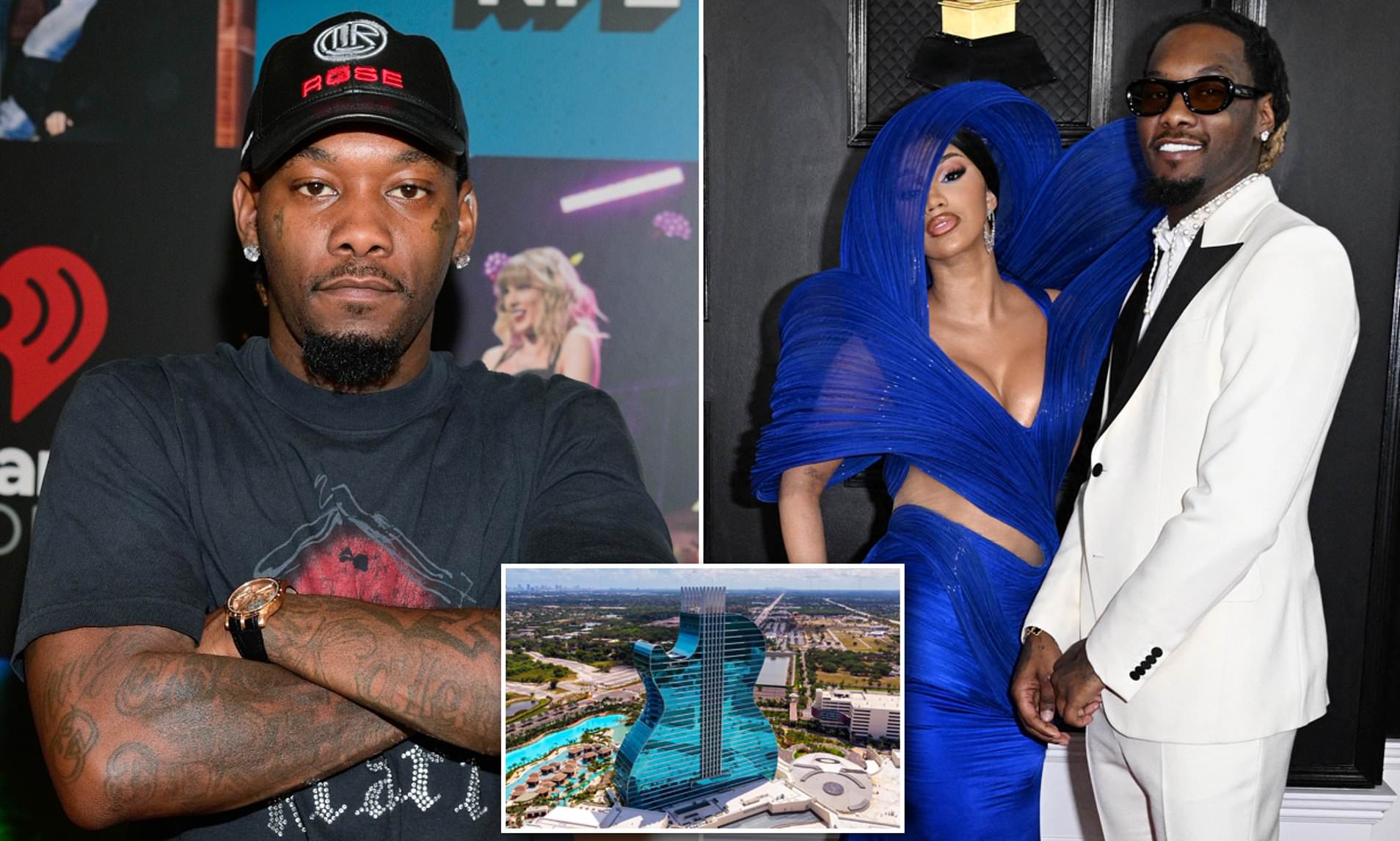 Rapper Offset hospitalized after being shot near Florida casino