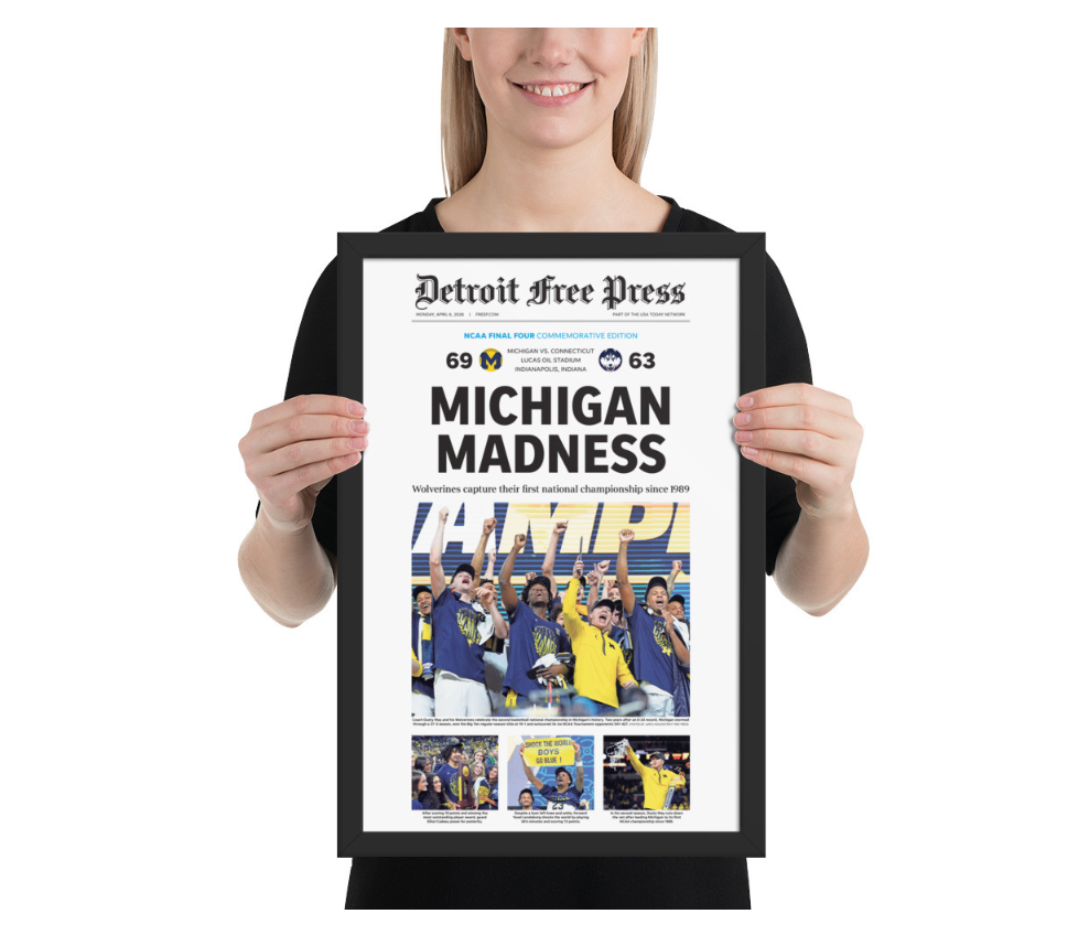 Get exclusive Michigan 2026 NCAA championship page prints