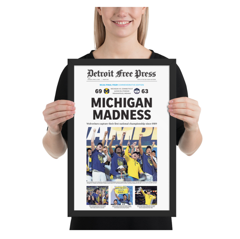 Get exclusive Michigan 2026 NCAA championship page prints