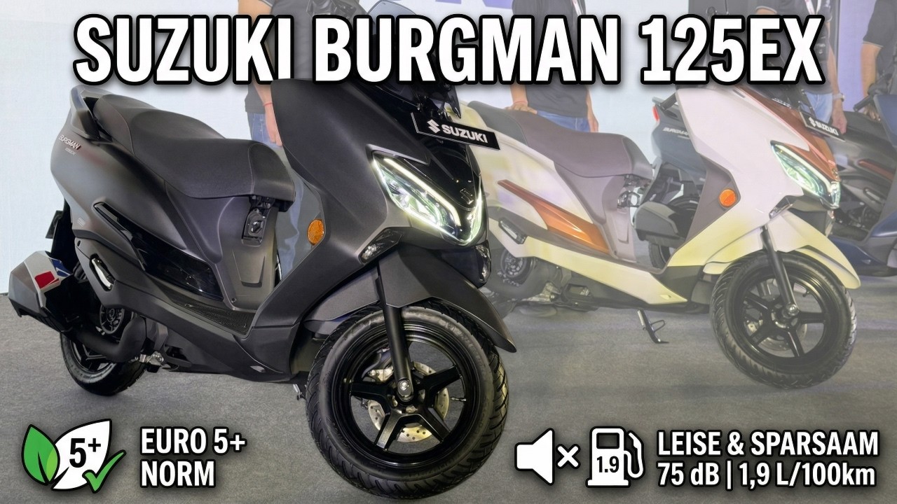 2026 Suzuki Burgman Street 125EX: Update mit EURO 5+ Motor