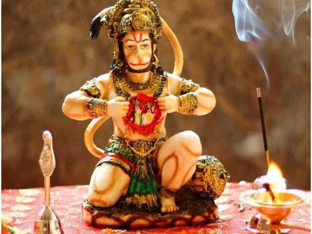 Ideal placement of Lord Hanuman's image for spiritual blessings