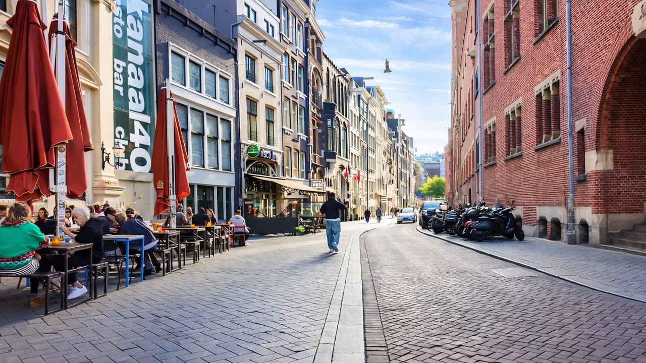 En avslappet spasertur gjennom Amsterdams gater