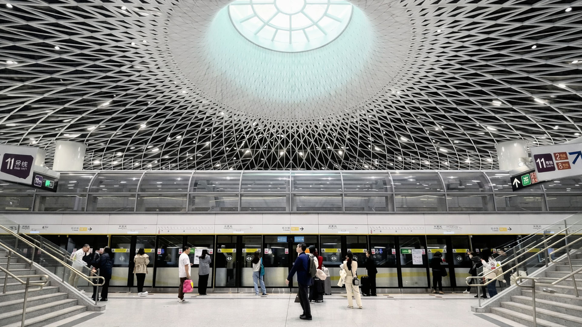 Step into a stylish underground transport space located in China