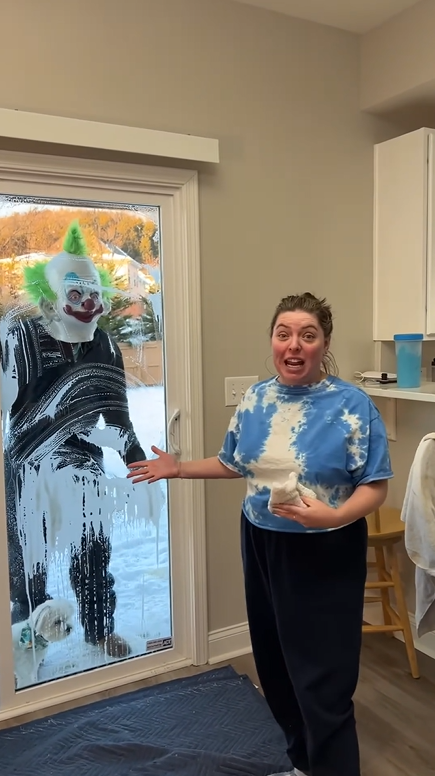 Clown prank leads to unexpected reactions at home
