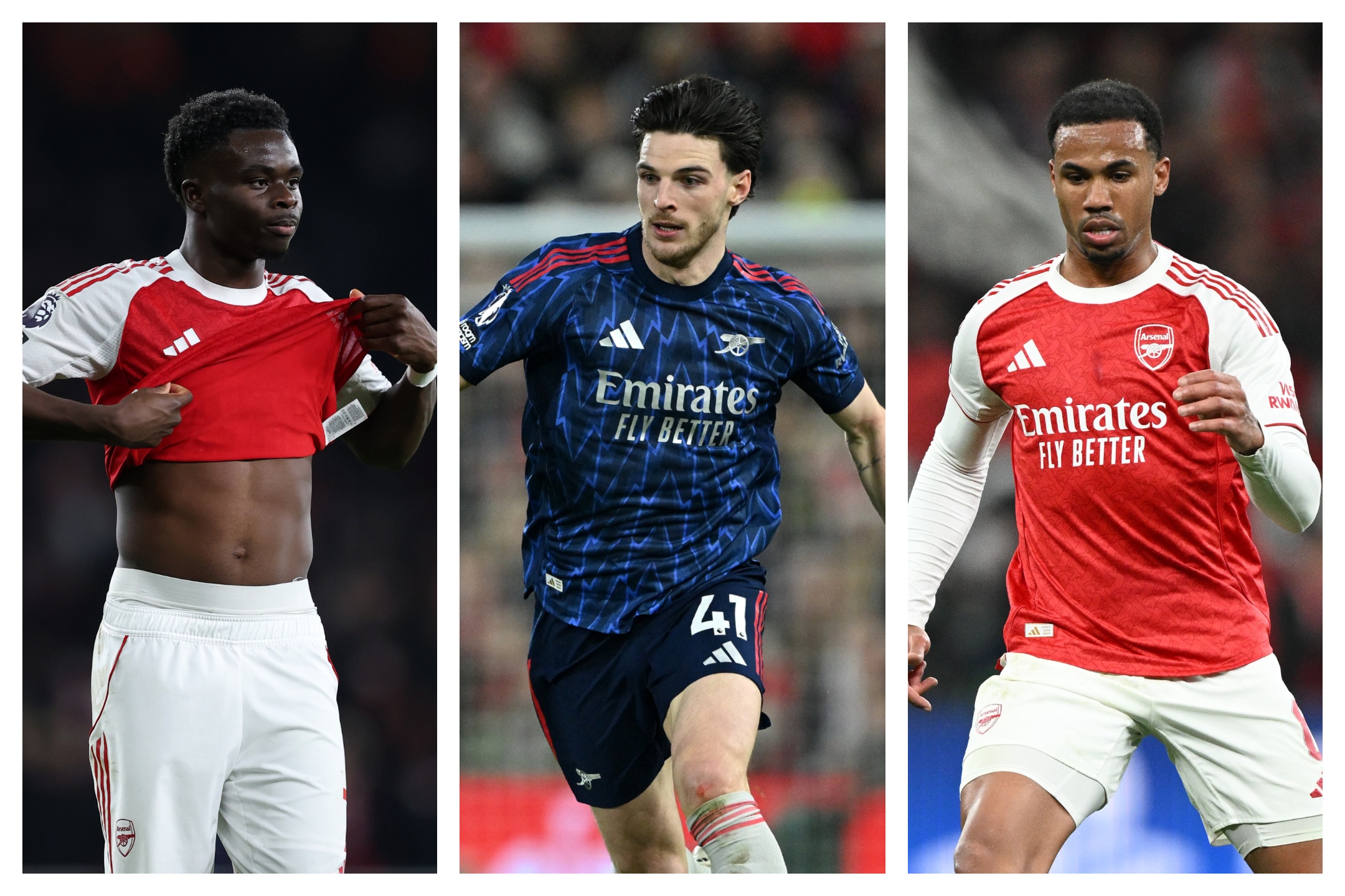 Saka, Rice & Gabriel: Latest Arsenal injury news and return dates ahead ...