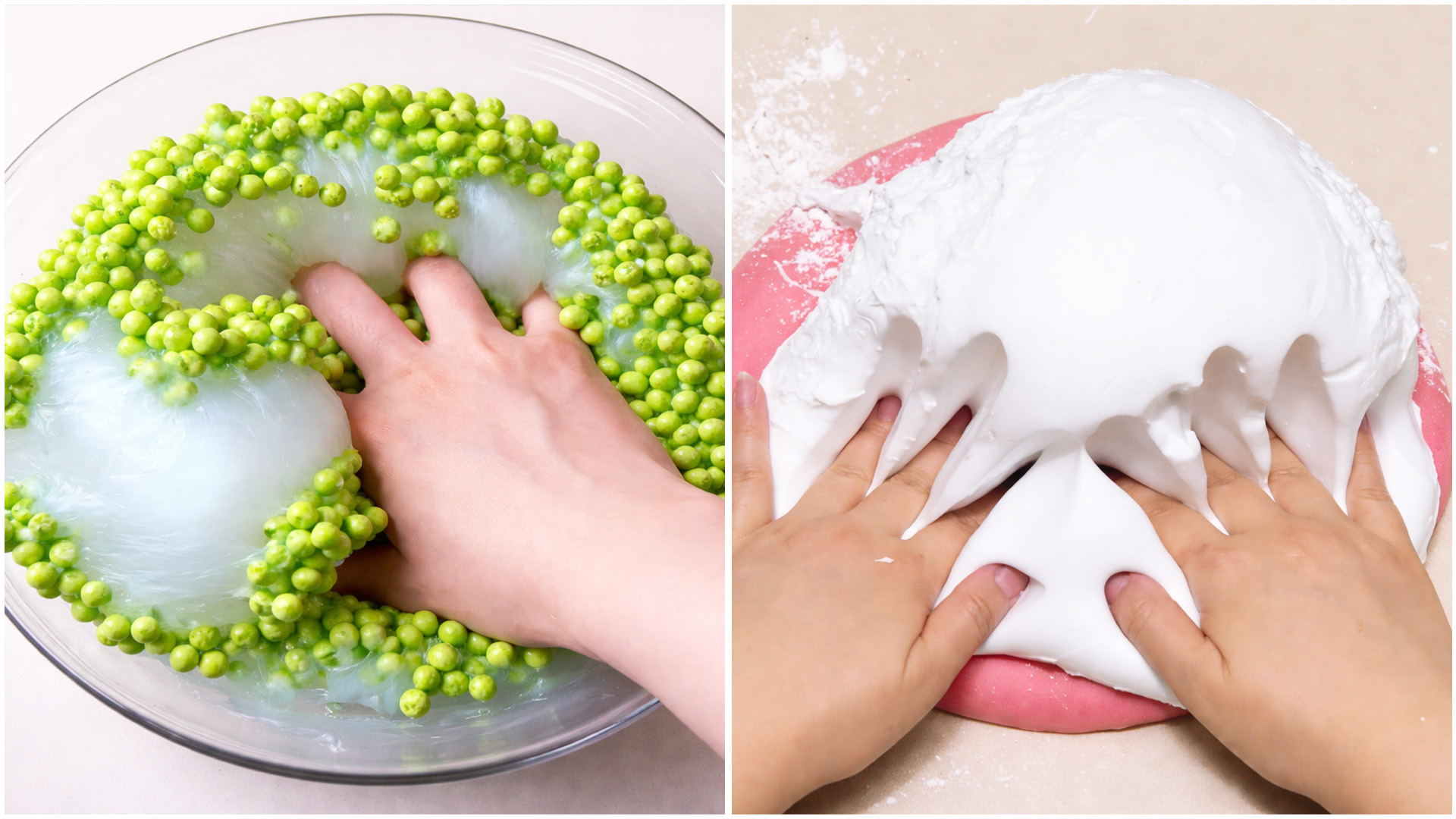 Buntes Slime-Mix: Farb- und Texturkontraste