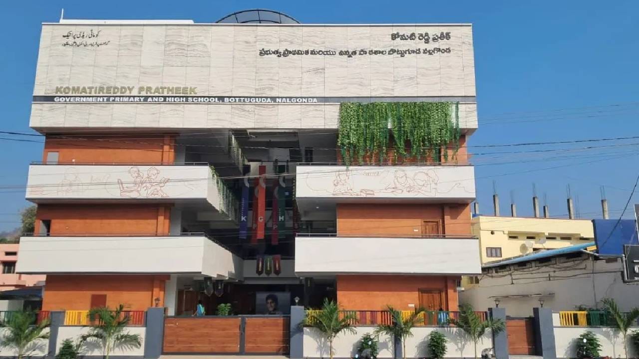 Parents queue at renovated Telangana government school for admissions