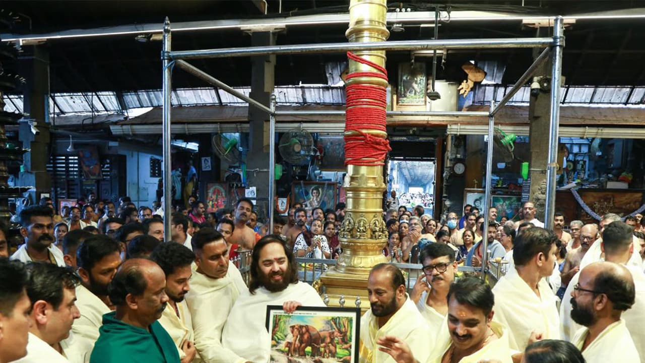 Anant Ambani donates Rs 18 crore to Kerala temples, animal welfare