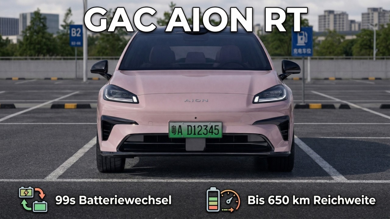 2026 GAC Aion RT battery swap in 99s, 650 km Reichweite, LiDAR