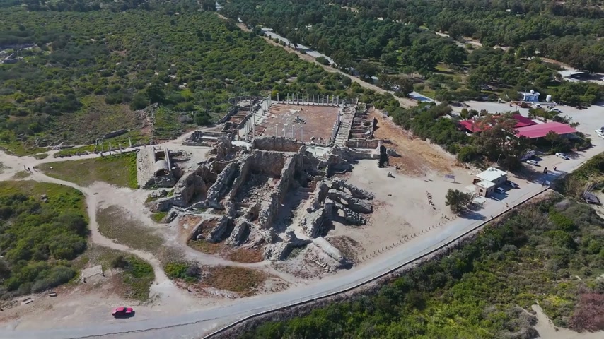 Salamis, Cyprus: Drone views of ancient Roman ruins