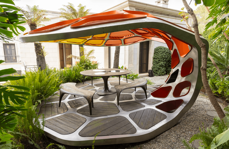 Un mini pavillon design de 20 m2 signé Zaha Hadid est à vendre aux enchères