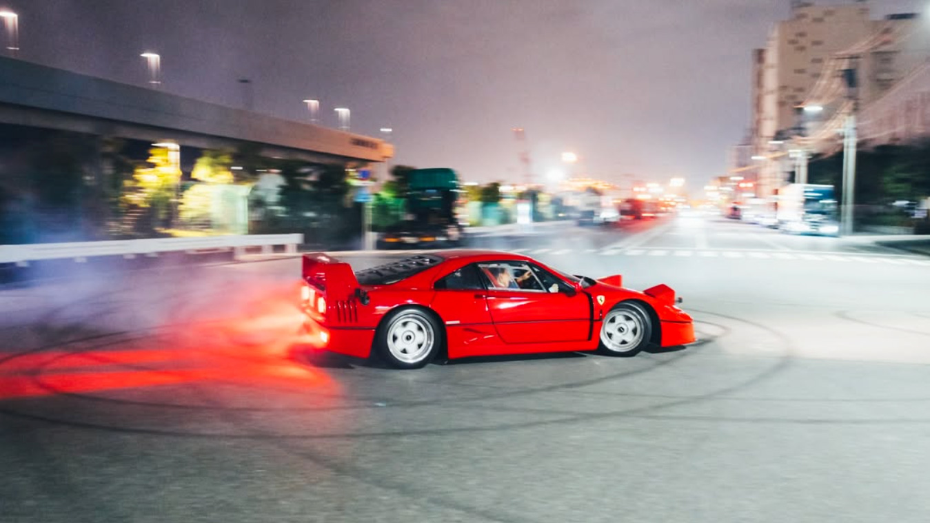 Stop what you’re doing and watch Lewis Hamilton rag an F40 in Japan