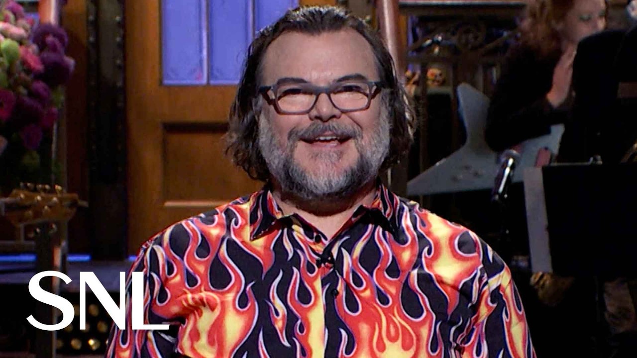 Jack Black inducted into Saturday Night Live's Five-Timers Club by Tina ...