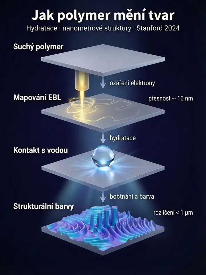 Kůže jako chobotnice: polymer ze Stanfordu mění barvu i texturu během ...