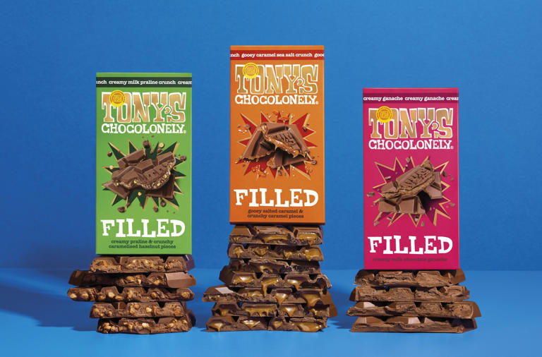 Tony’s Chocolonely just launched a brand new gooey filled chocolate bar ...