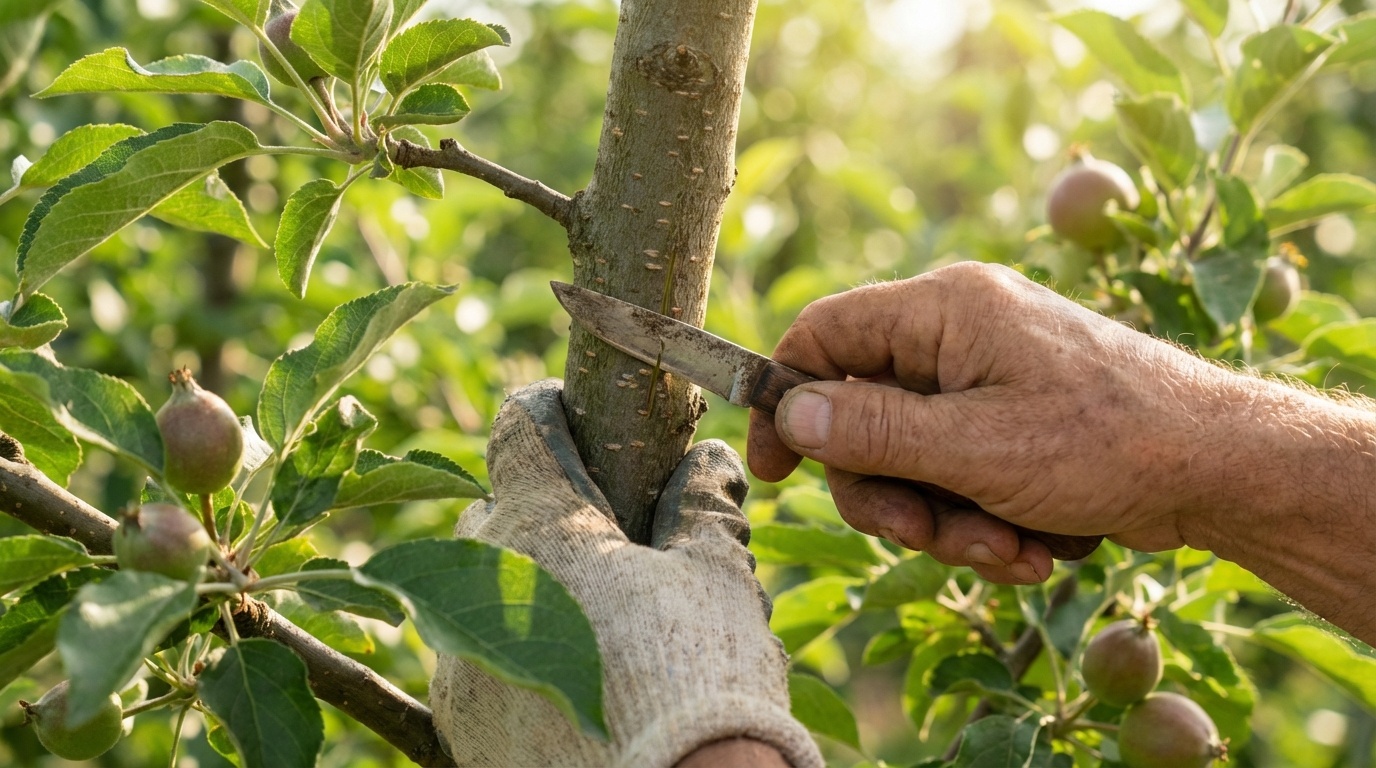 Arbres fruitiers : ce coup de couteau que tous les pépiniéristes font ...
