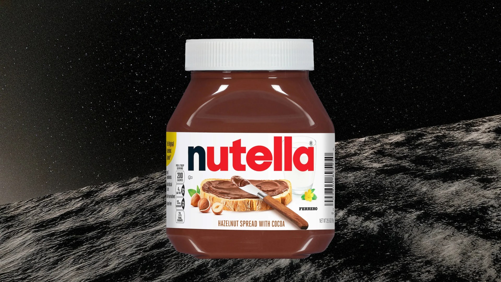 Forget marketing. Nutella’s moon mission cameo was product design poetry