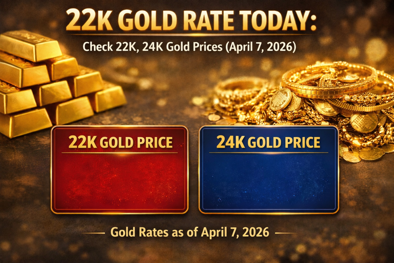 22K gold rate today: Check 22K, 24K gold prices (April 7, 2026) on ...