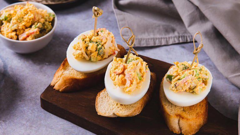 Forget salmon and tuna. Top your deviled eggs with this smoked fish instead
