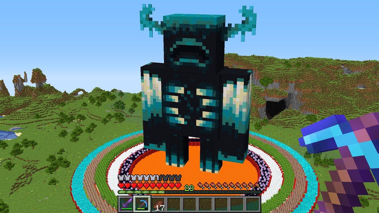 I built an illegal warden base in Minecraft