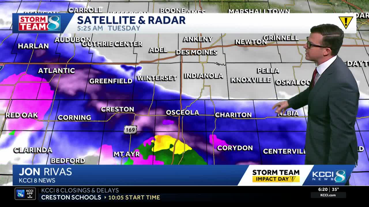 Iowa weather: Snow showers today turning to warmer rain chances for the ...