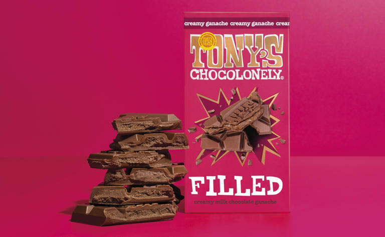 Tony’s Chocolonely just launched a brand new gooey filled chocolate bar ...
