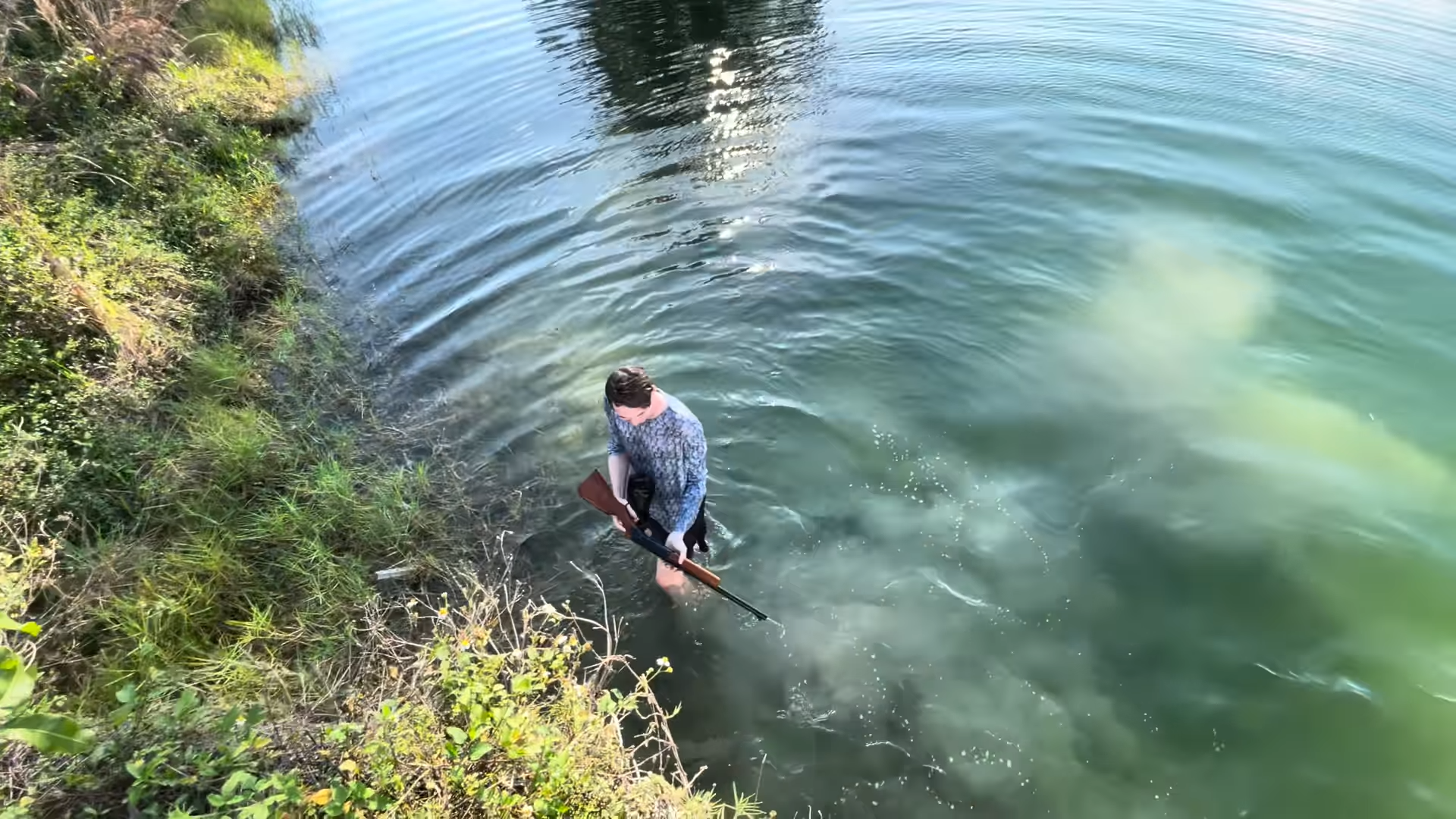 He thought it was just trash until he saw the gun