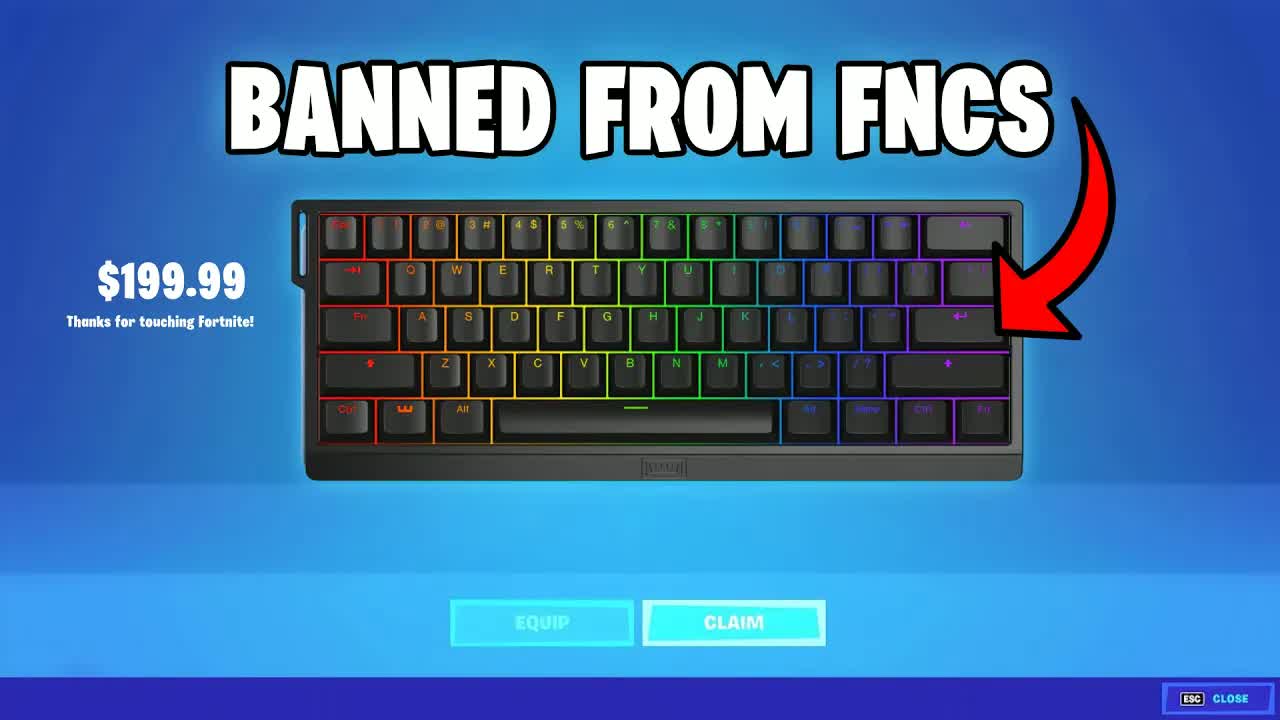 I finally got a new keyboard! (Fortnite)