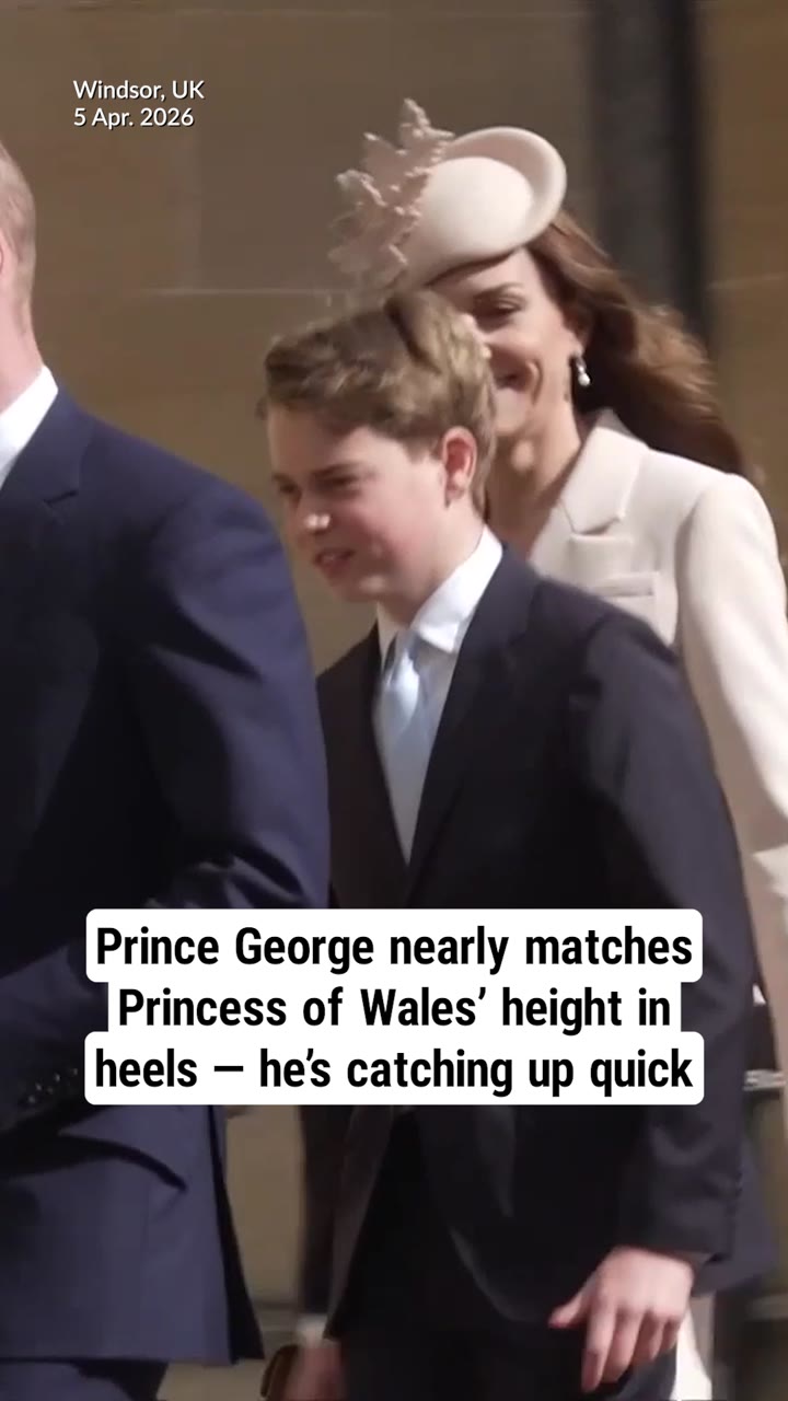 Prince George nearly matches Princess of Wales’ height in heels — he’s ...