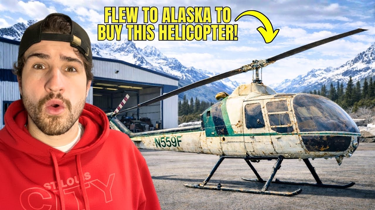 Inside a forgotten helicopter in Alaska