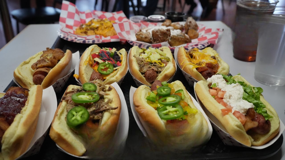Took on the Georgie Porgie hot dog feast at 4G's Chow Wagon