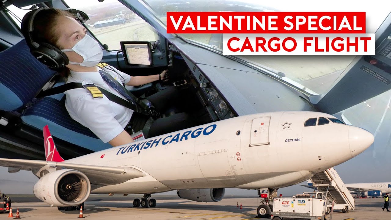 Valentine cargo flight on Turkish Cargo A330F
