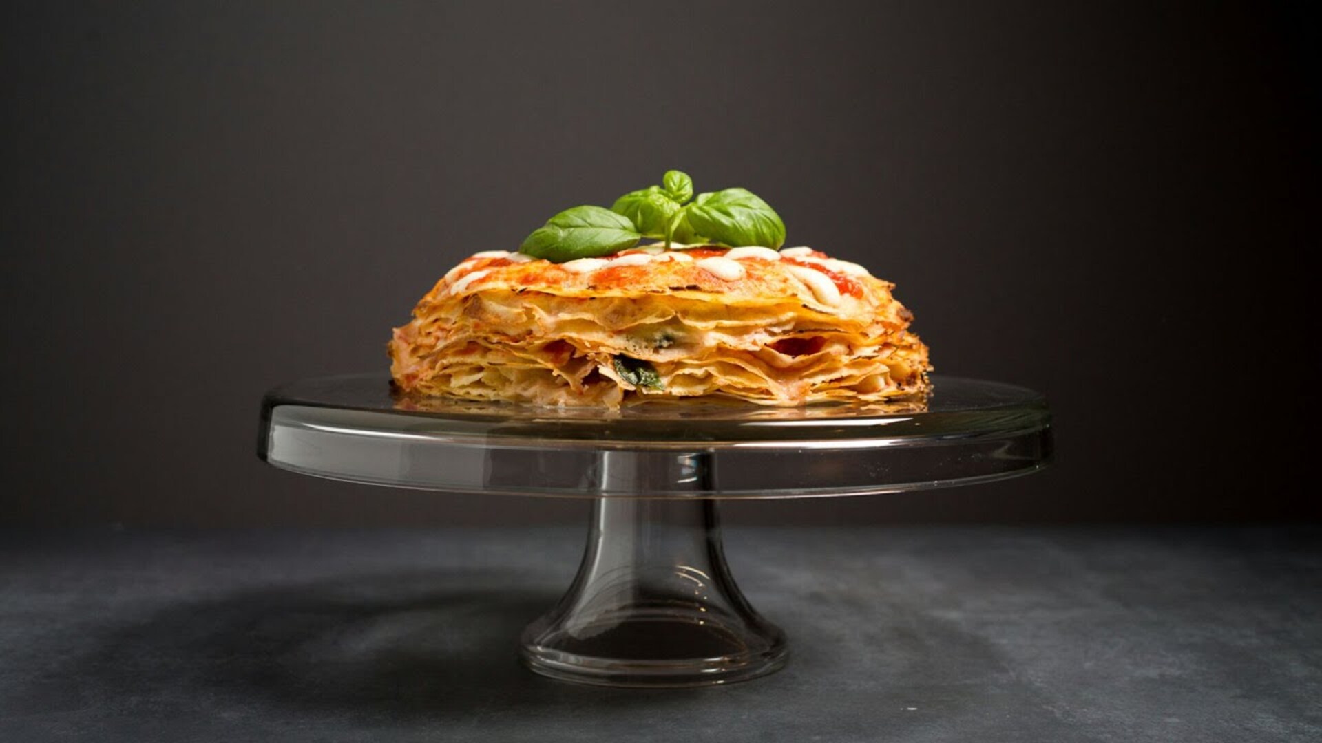 Savory margherita crepe cake recipe