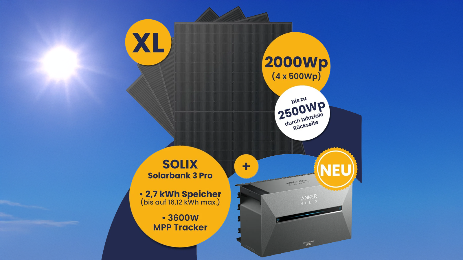 1000 Euro günstiger: Balkonkraftwerk mit 2.000 Watt und Anker-Speicher ...