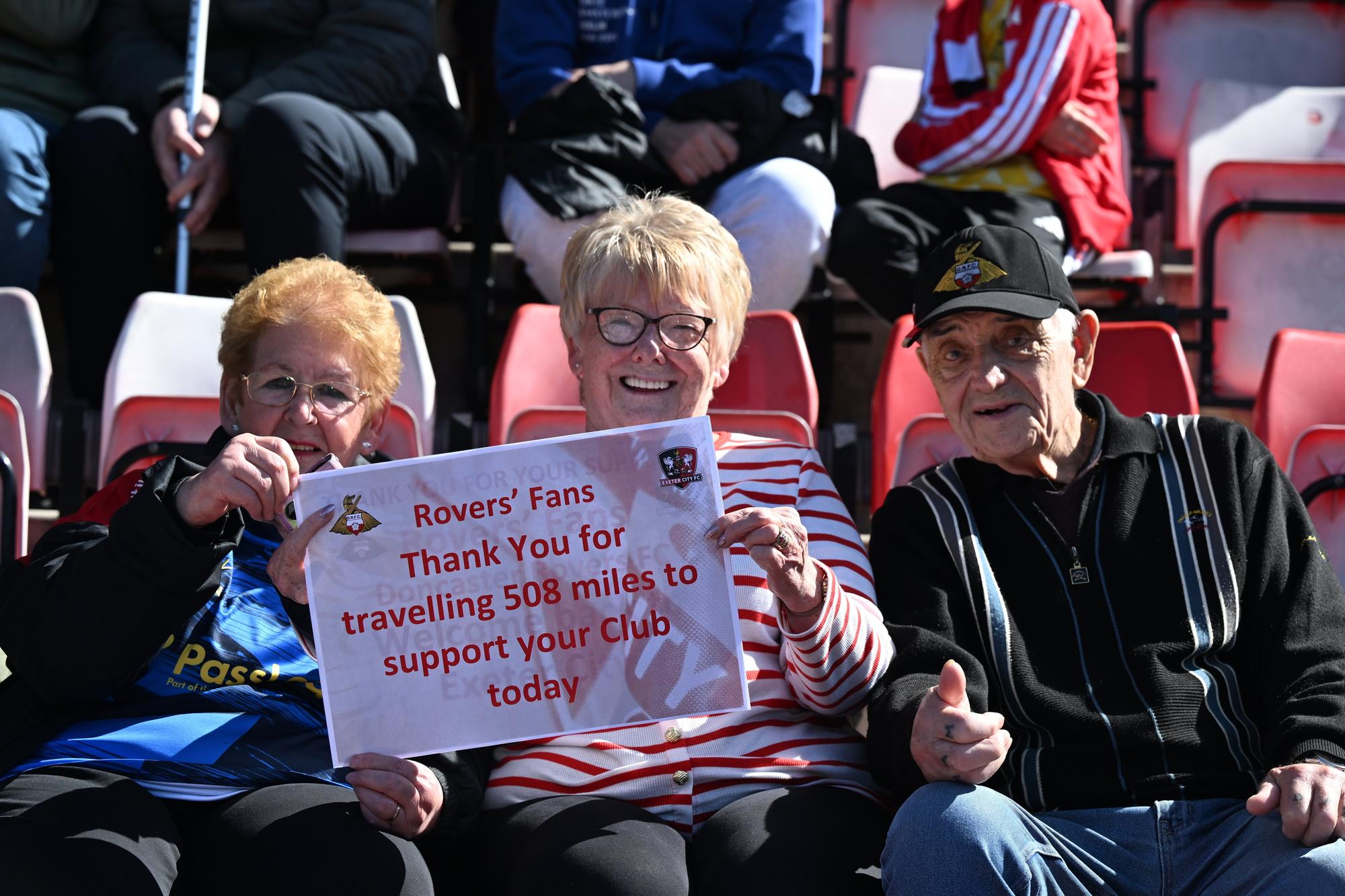 See if you feature in Doncaster Rovers fan gallery from the long trip ...