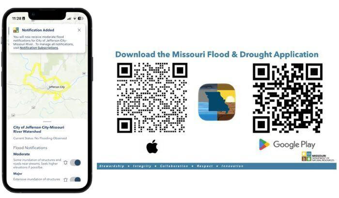 MoDNR app allows users to track drought and flood conditions