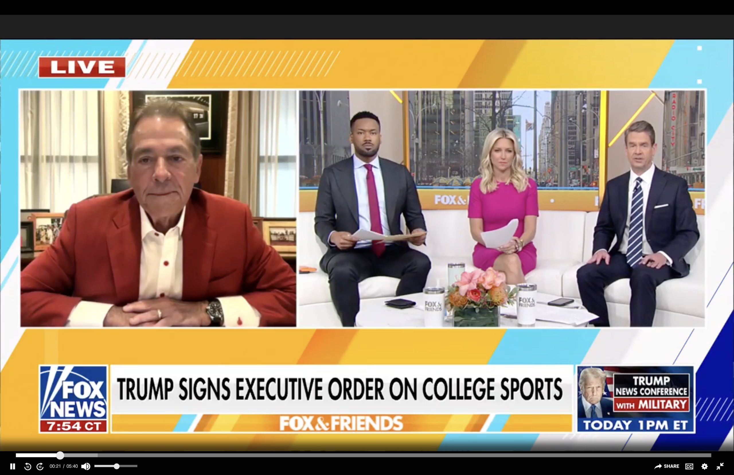 Nick Saban sends clear message to Donald Trump