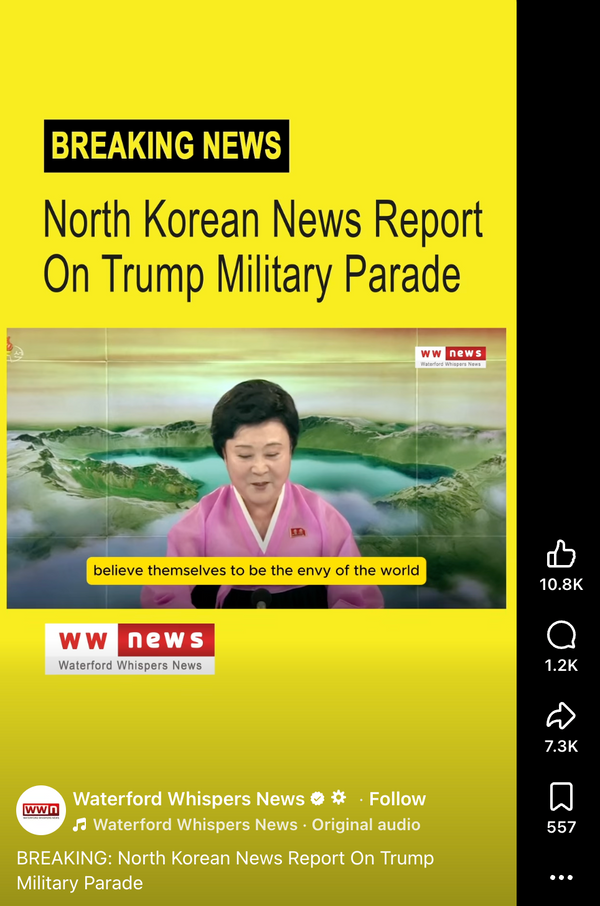 Don't fall for claim North Korean news station made fun of Trump's ...