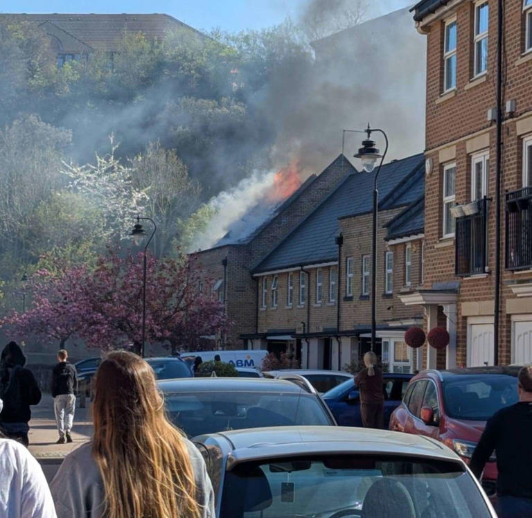 Firefighters called to large house blaze in Reed Court, Ingress Park ...