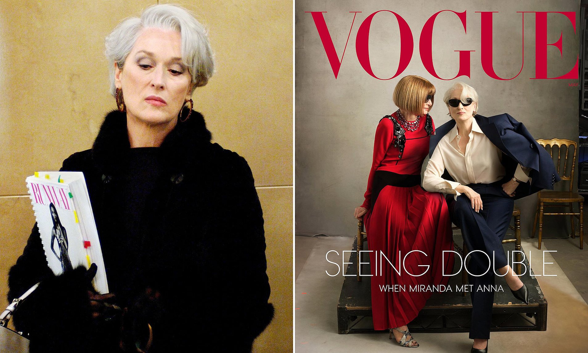 Meryl Streep reunites with Devil Wears Prada inspiration Anna Wintour ...