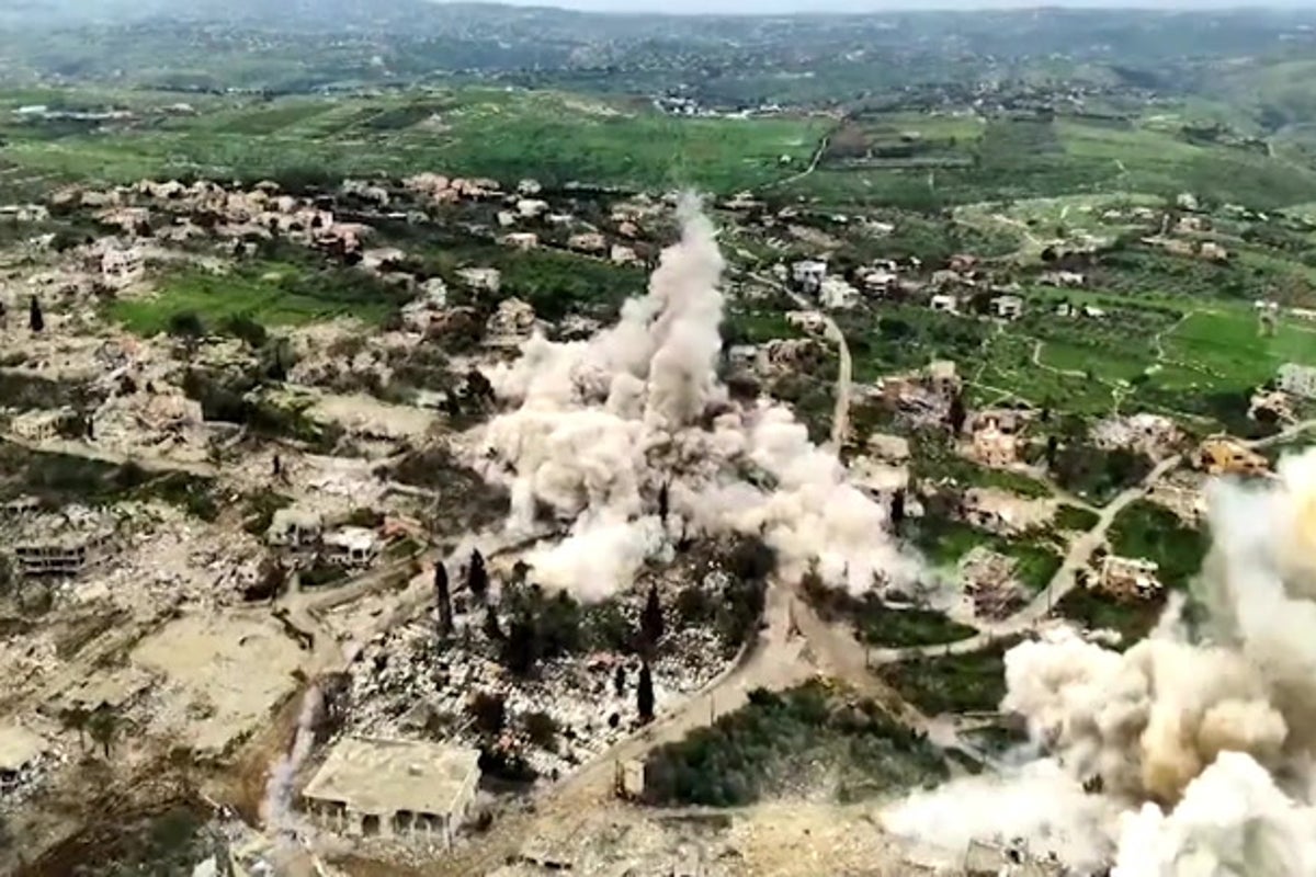 Israeli army video shows multiple strikes on Lebanese villages