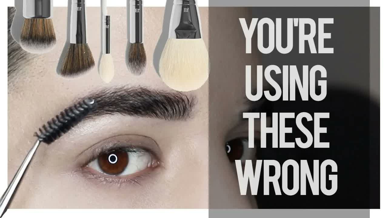 Most people use makeup brushes wrong and it shows