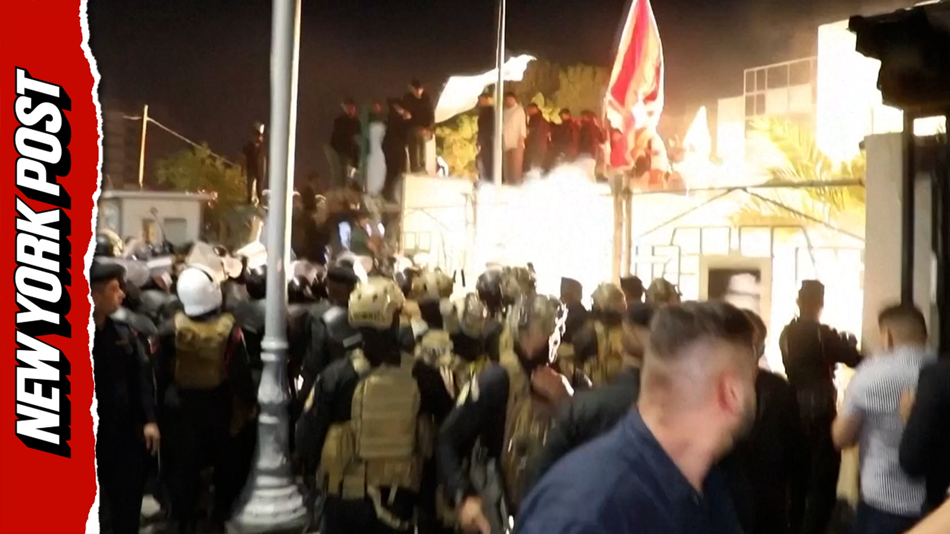 Furious protesters storm Kuwaiti consulate in Iraq after rocket attack ...